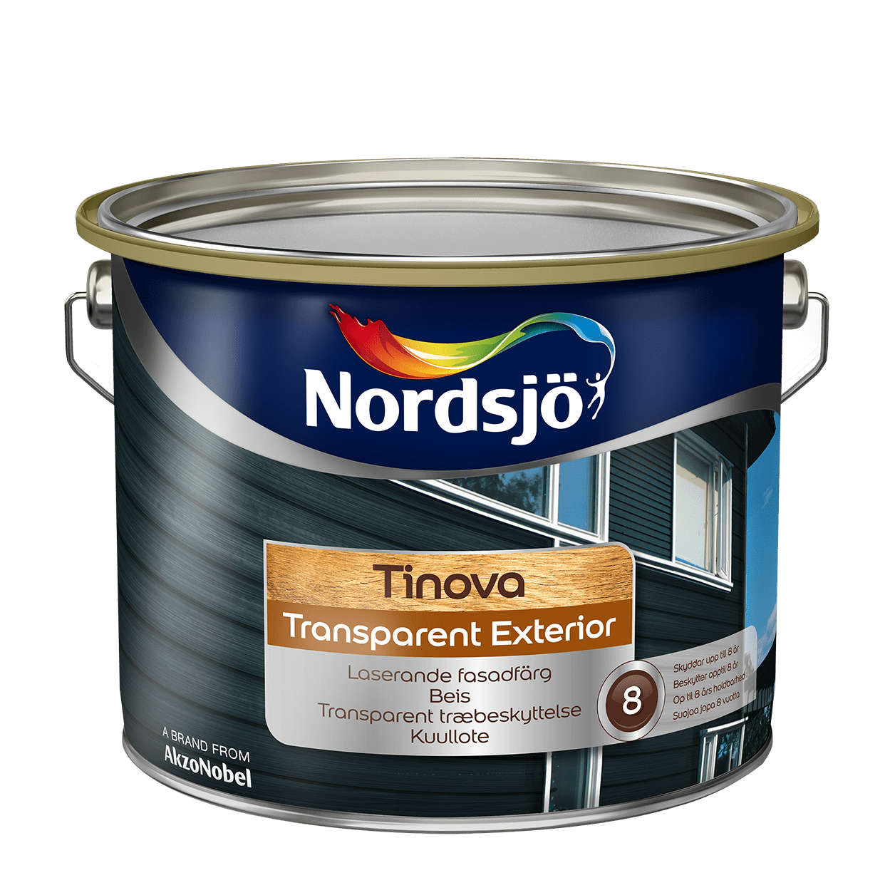 Tinova Transparent Exterior 10 L. Nordsjö Halvdækkende
